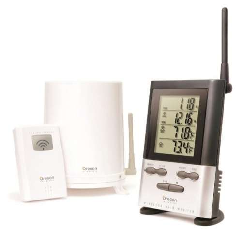 Wireless Routers - Oregon Scientific - Wireless Rain Gauge - Silver was ...