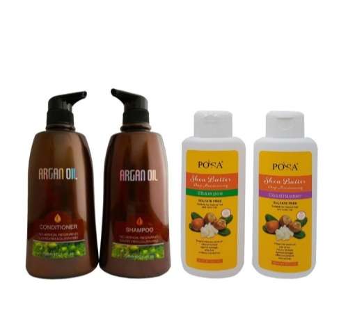 Brazilian - Moroccan Argan Shampoo & Conditioner 750ml & POSA Shampoo ...