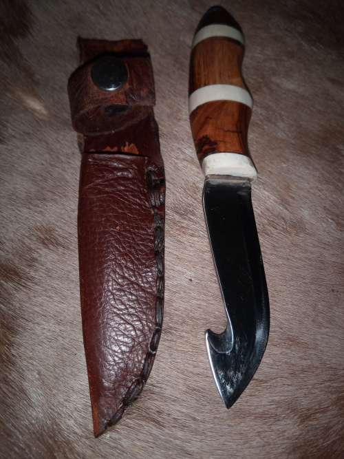 Hunting Knives - HELLE NORWAY KNIVE WITH HANDMADE SCABBARD AND WOOD ...