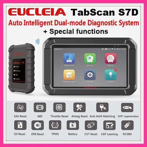 Scanners - EUCLEIA TabScan S7D Auto Intelligent Dual-mode Diagnostic ...