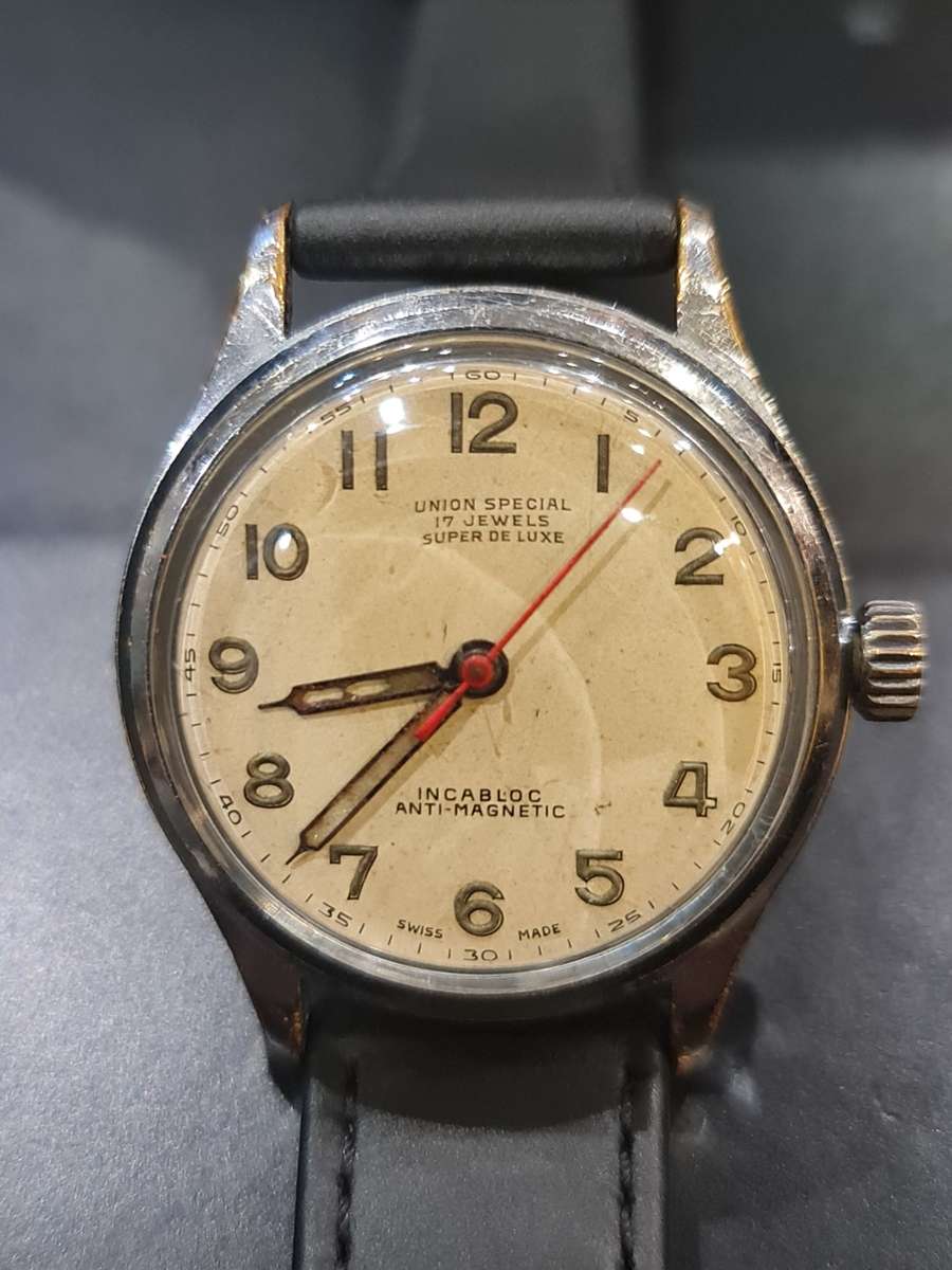 Rare & Collectable Watches - Union Special 17 Jewels Super Deluxe Incabloc Antimagnetic 1960`s ...