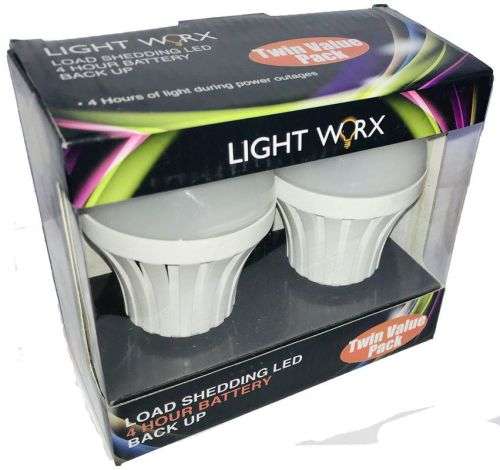 Light Bulbs - Load Shedding LED 7W Rechargeable Bulb B22 Bayonet Twin ...