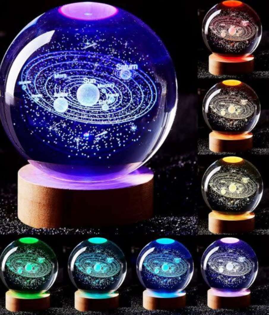 Lamps & Lighting - Crystal Ball LED Luminous Night Light was sold for ...