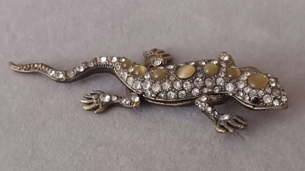 Jewellery Boxes - Highly Ornate Lizard Trinket Box With Crystals And ...