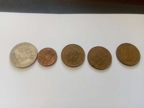 One Cent - 1C 1C 1C 1C 10C COINS RSA was sold for R1.00 on 9 Apr at 09: ...