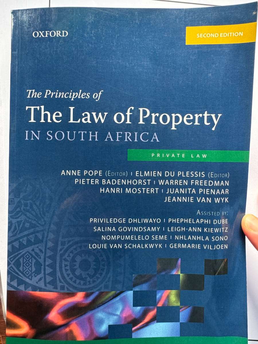 Law - The Principles of The Law of Property in South Africa 2nd edition ...