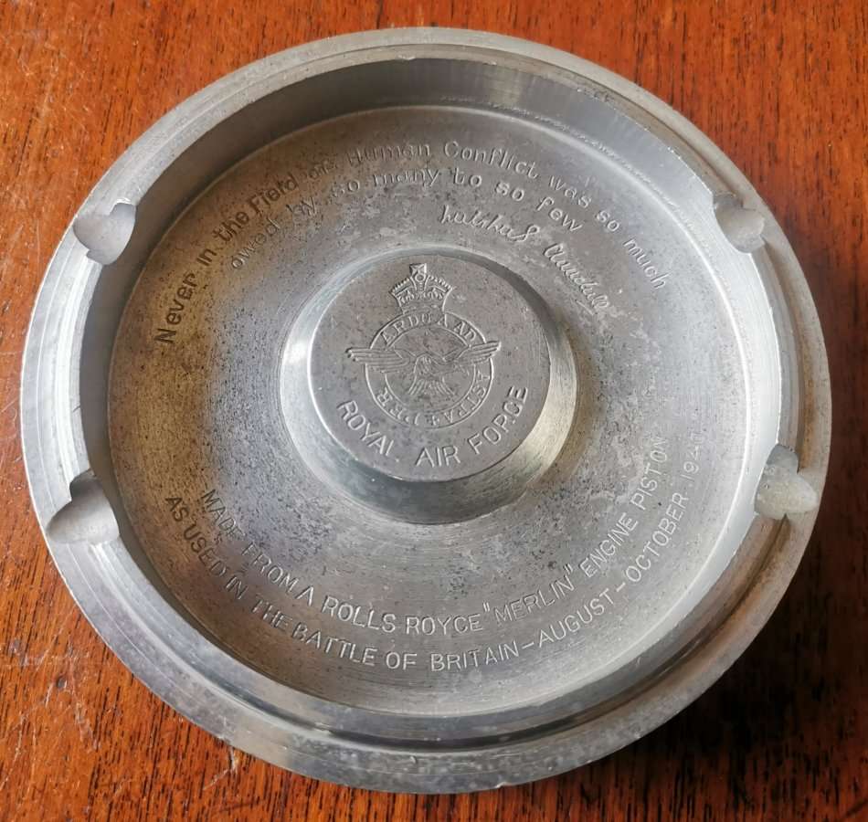 Other War Memorabilia - Ashtray made from RAF WW2 Rolls Royce Merlin ...