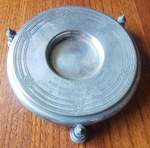 Other War Memorabilia - Antique 1868 silver-plated stand presented by ...