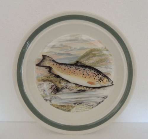 English Porcelain - Portmeirion The Compleat Angler Dinner Plate - No 4 ...