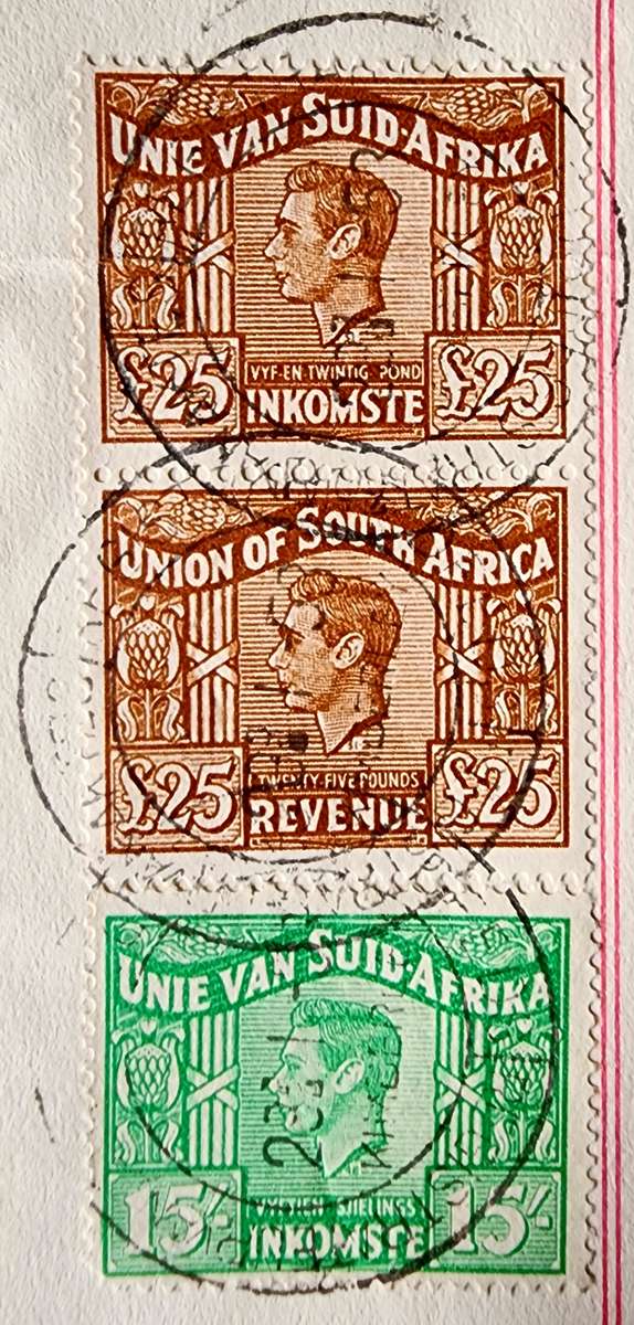 Union of South Africa - Union of South Africa £50,15 used revenue ...