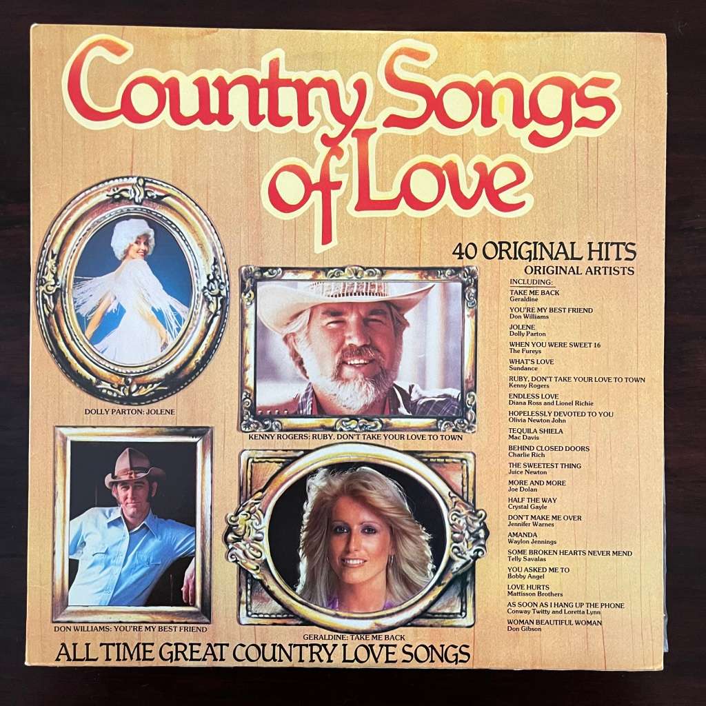 Country - Country Songs Of Love Vinyl 2LP Kenny Rogers Dolly Parton Diana Ross Crystal Gayle for ...