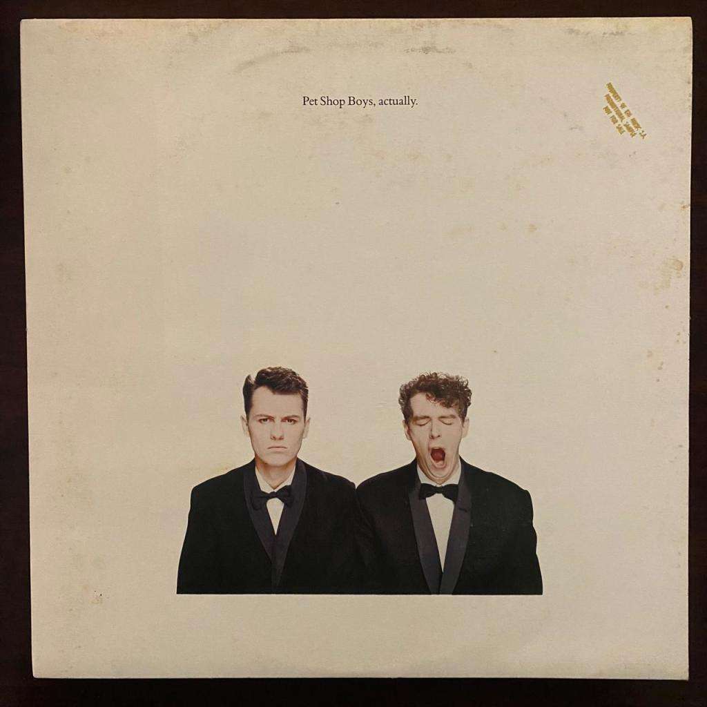 Pop - Pet Shop Boys - Actually Vinyl LP South African Press Promotional ...