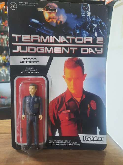 Comic Book - MOC Super 7 REACTION TERMINATOR 2 T1000 OFFICER Figure for ...