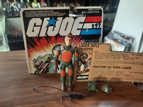 Comic Book - GI Joe 1982 Complete FLASH With File Card Vintage Figures ...