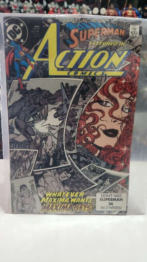 Comic Book - 1989 Comic SUPERMAN IN ACTION COMICS WHATEVER MAXIMA WANTS ...