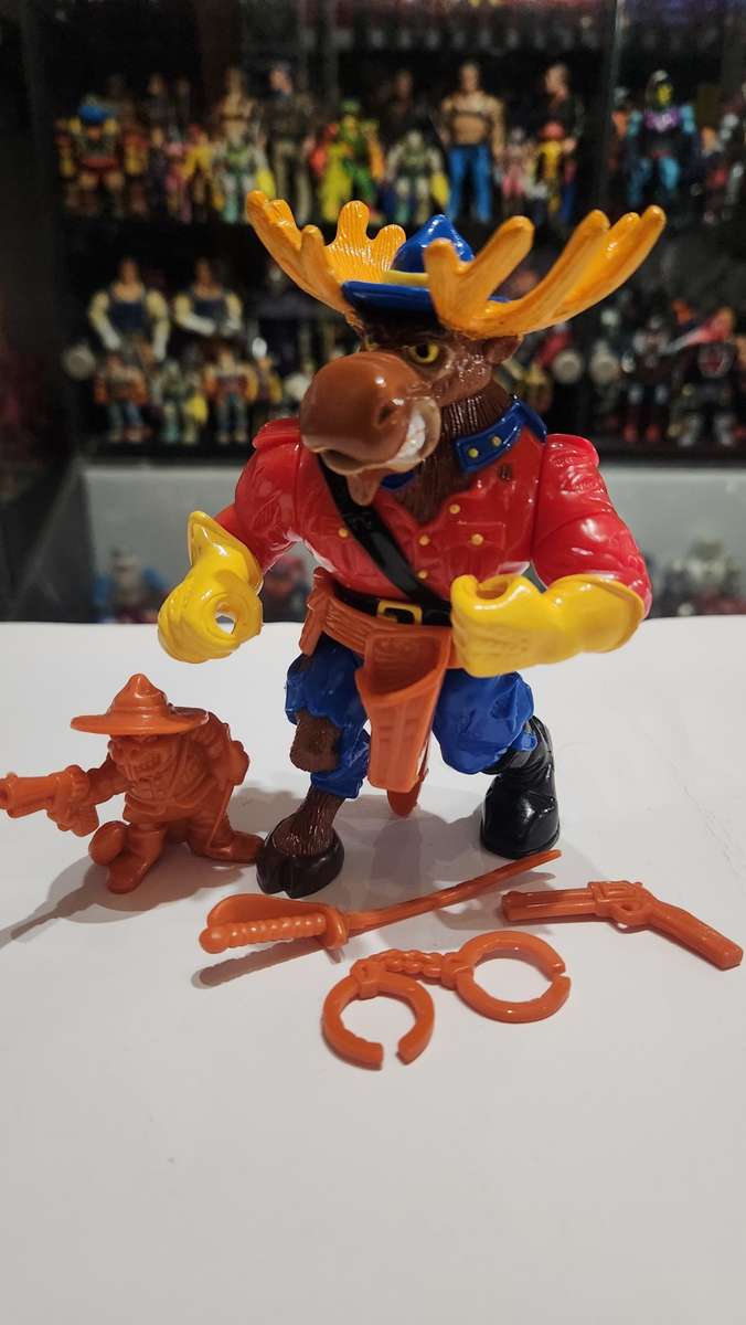 Comic Book - 1992 Complete Monty Moose Vintage Figure Teenage Mutant ...