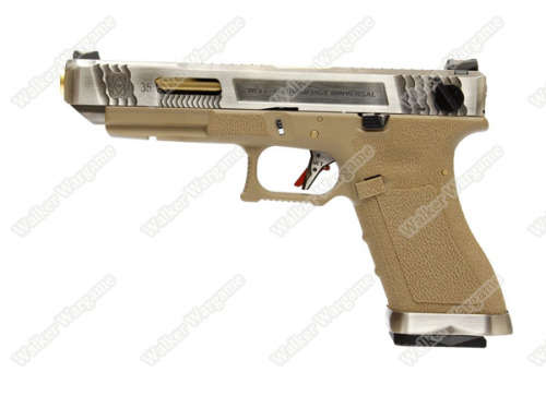 Airsoft Guns - WE Special Custom Glock 35 Full Auto GBB Pistol ...