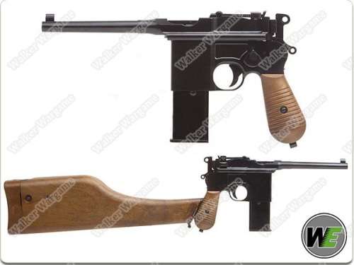 Airsoft Guns - WE Broomhandle Mauser C96 M712 Gas Blow Back Airsoft ...