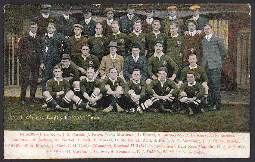 Other South African - SOUTH AFRICA SCARCE 1906 RUGBY TOUR TEAM POSTCARD ...