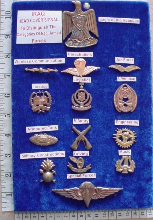 International Badges & Insignia - Iraqi Army badges, parachute wings ...