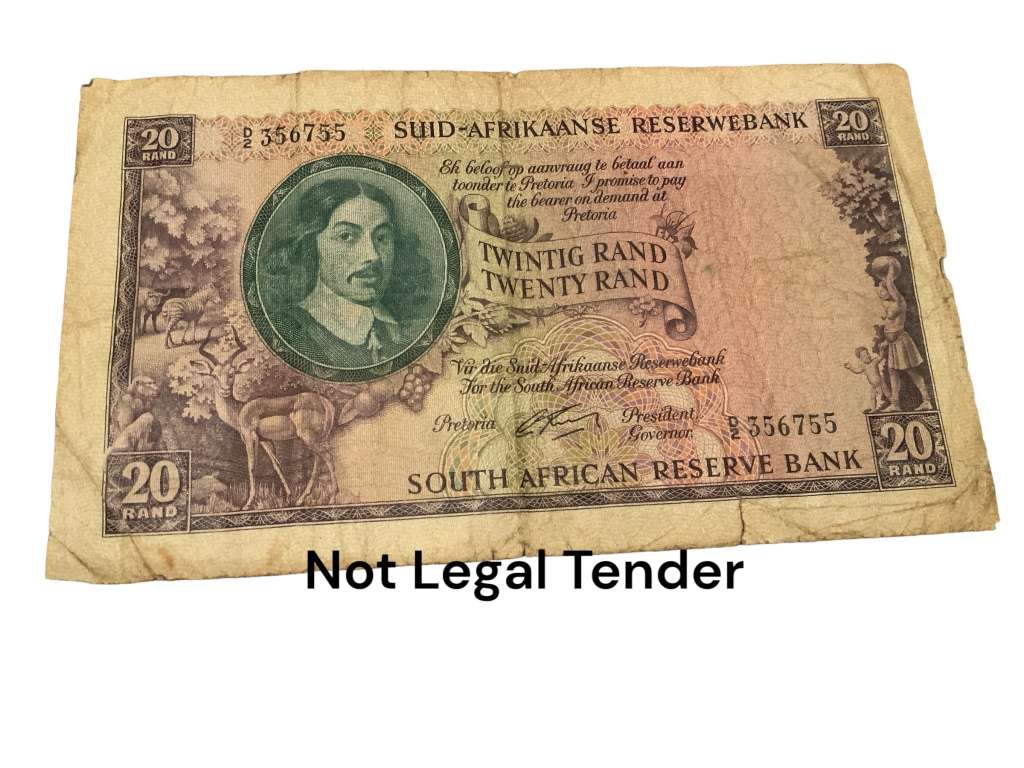 G Rissik - South Africa Twenty Rand Bank Note for sale in Cape Town (ID ...