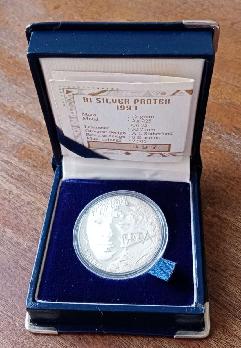 One Rand - 1997 Women proof silver R1 in case incl.certificate for sale ...