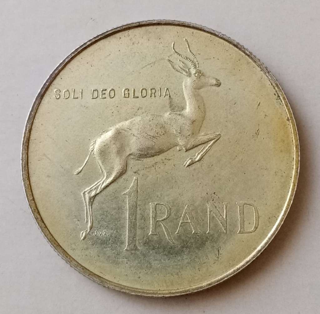 One Rand - 1967 Afrikaans republic proof silver R1 (Toned) for sale in ...