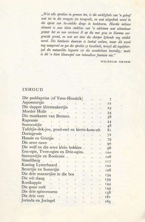 Afrikaans - Die Mooiste Sprokies van Grimm. was listed for R48.00 on 18 ...