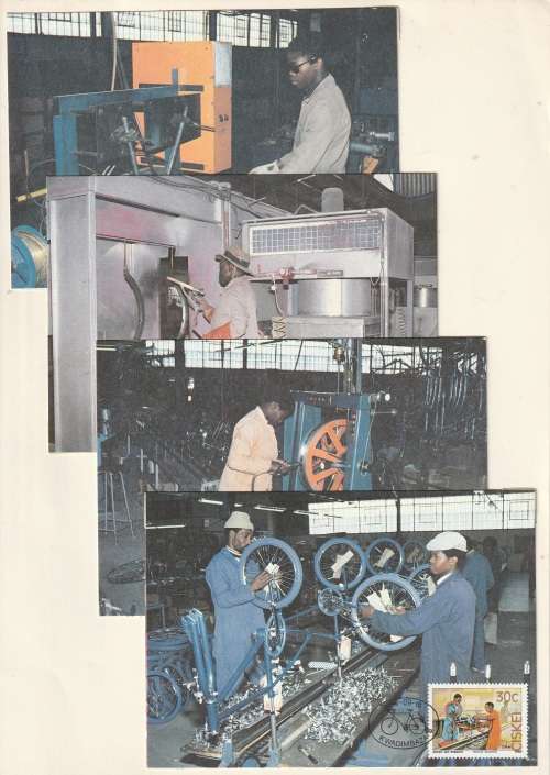 Ciskei - CISKEI 1986 BICYCLE FACTORY POST CARD MAXI CARD SET RARE FIND ...