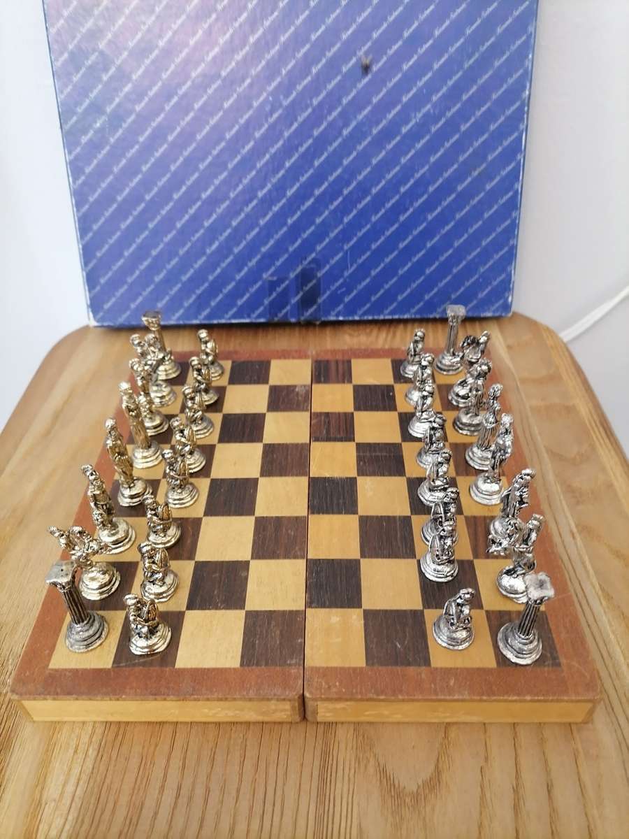 Chess, Draughts & Checkers - Medieval Krumble Salerno pewter chess ...