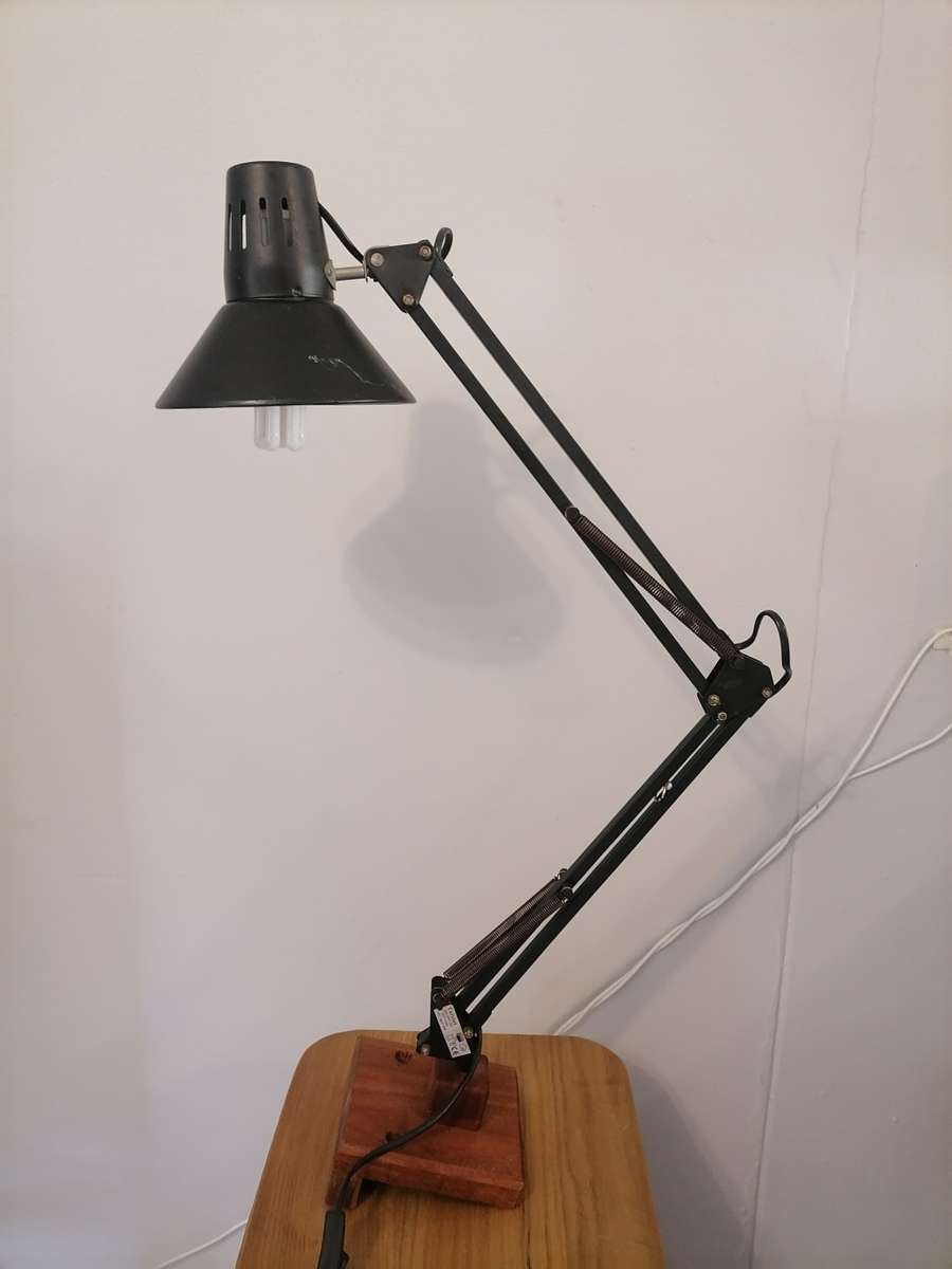 Desk Lamps - VINTAGE SPRING BALANCED TABLE Lamp BLACK - 100% WORKING ...