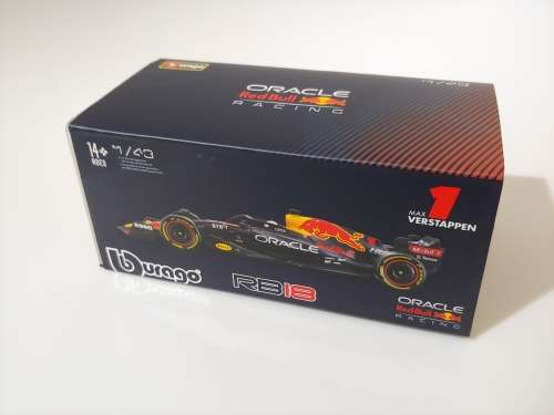 Models - Bburago F1 Redbull RB18B Max Verstappen 2022 1:43 with helmet ...