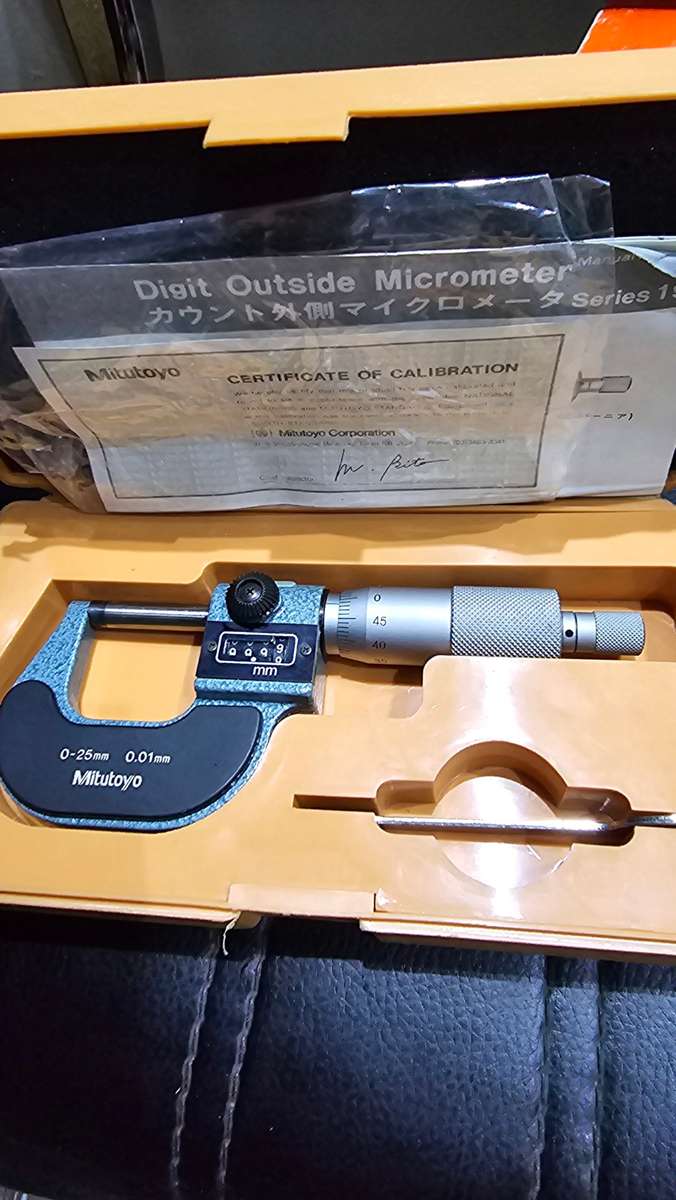 Electronic Components - DIGIT OUSIDE MICROMETER WITH CERTIFICATE OF ...