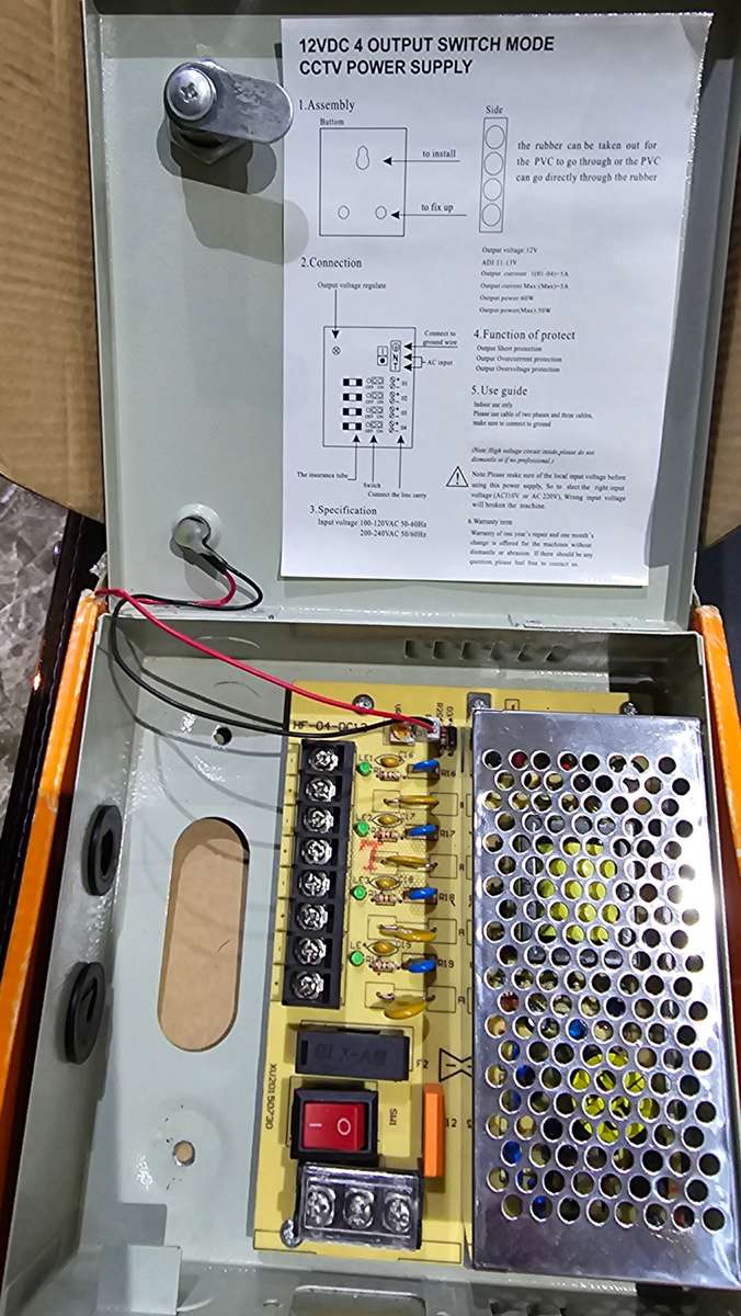 CCTV Processors & Switches - 12 VDC,4 OUTPUT SWITCH MODE CCTV POWER ...