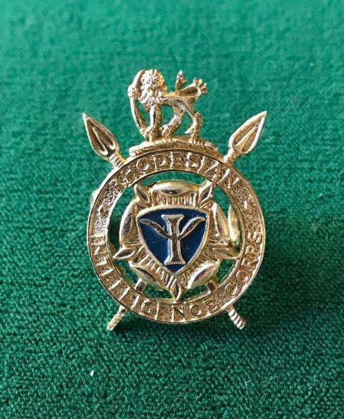International Badges & Insignia - RHODESIAN INTELLIGENCE CORPS GILT CAP ...
