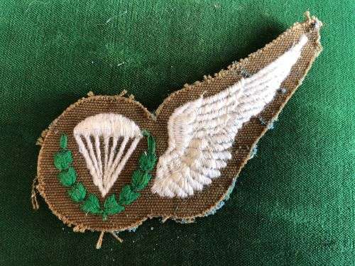 South African Army - SA PARABAT FIRST ISSUE CLOTH INSTRUCTOR WINGS ...