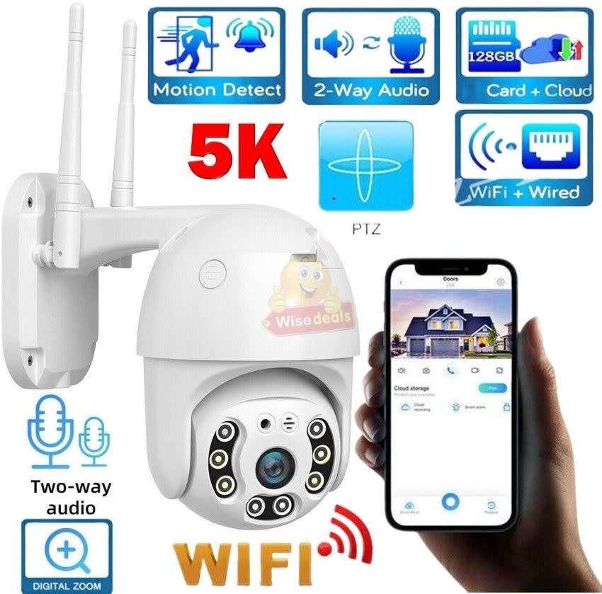 Surveillance Cameras - NEW 5K WIFI IP Outdoor or Indoor Camera, 5G ...