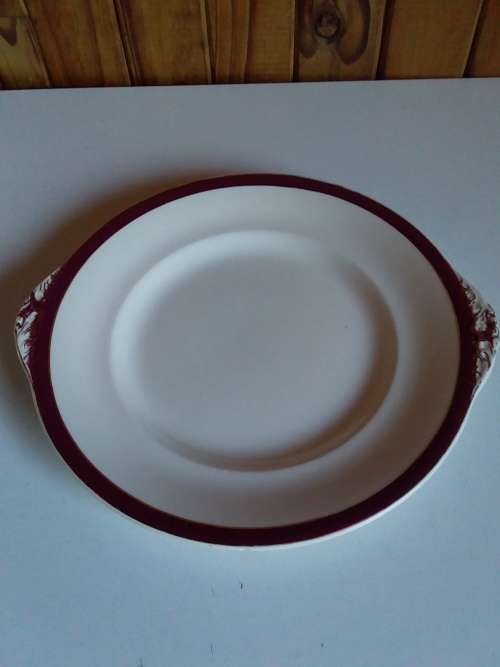 English Porcelain - Vintage Queens Marone Solian Milk Jug and Serving ...