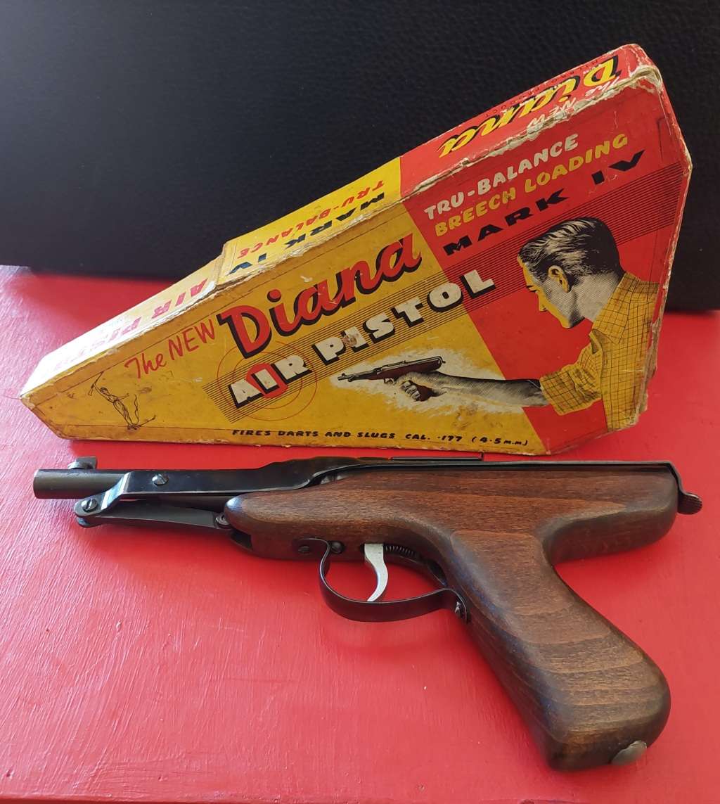 BB & Pellet Guns - Rare vintage 1960`s Diana mark iv air pistol with ...