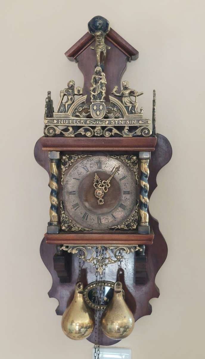 Cuckoo & Wall Clocks - Large vintage JWA Wuba Dutch Zaanse brass weight ...