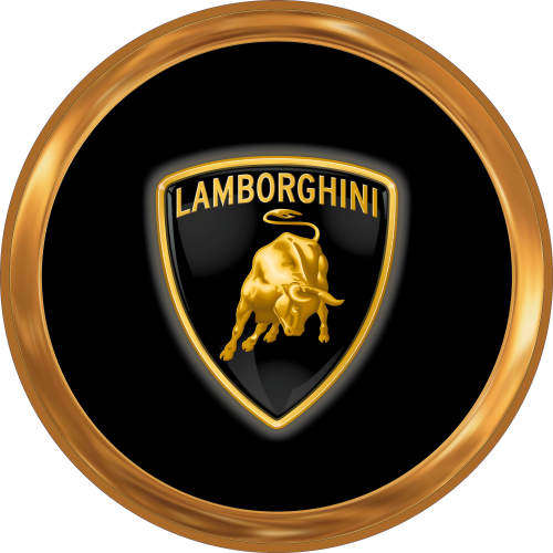 Signage - Lamborghini - Logo Only - Classic Round Metal Sign was listed ...