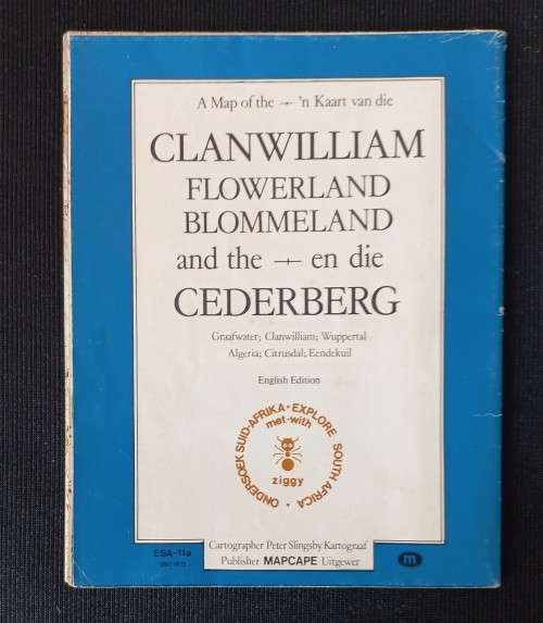 Maps - Clanwilliam Flowerland and Cederberg Map - Peter Slingsby 1975 ...