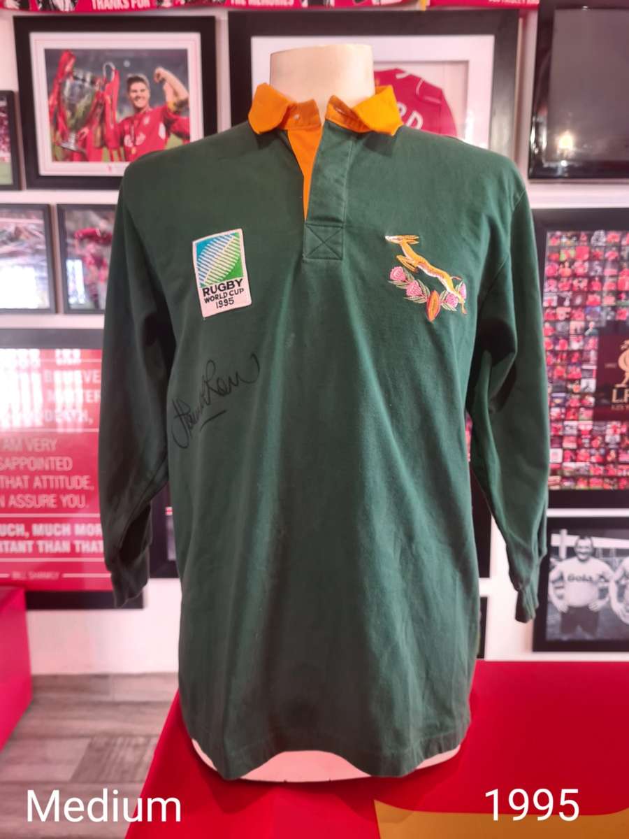Sporting Memorabilia - Springbok 1995 Rugby World Cup Jersey signed by ...