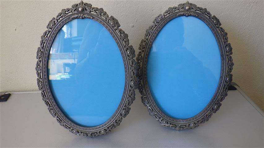 Other Metalware - Pair of Silver Photo Frames with Glass Fronts for ...