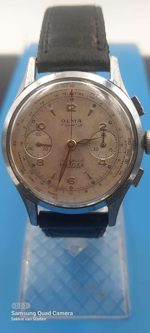 Rare & Collectable Watches - 1940s Olma Manual wind Chronograph ...
