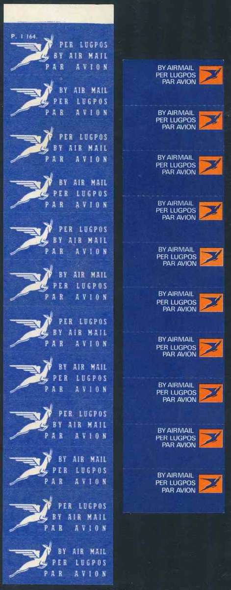 Republic of South Africa - South African Airways Strips of (10) and (12 ...