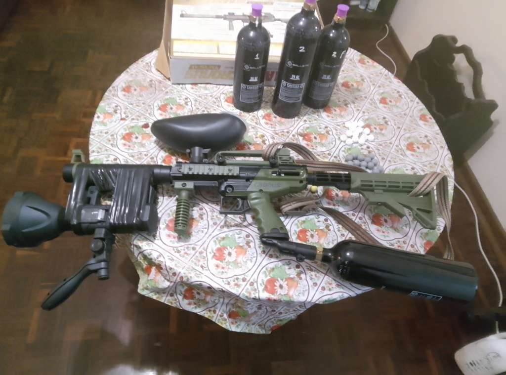 Guns & Markers - Tippmann Chronus Tactical PaintballGun,Solid Ammo,Co2 ...