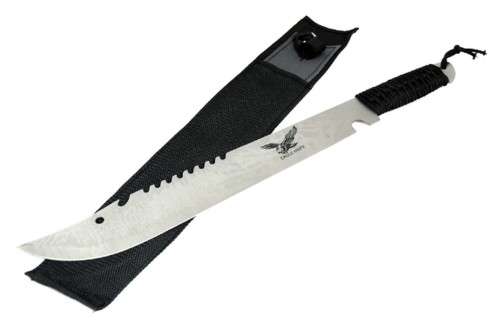 Hunting Knives - STAINLESS STEEL EAGLE MACHETE 45cm WITH POUCH was sold ...