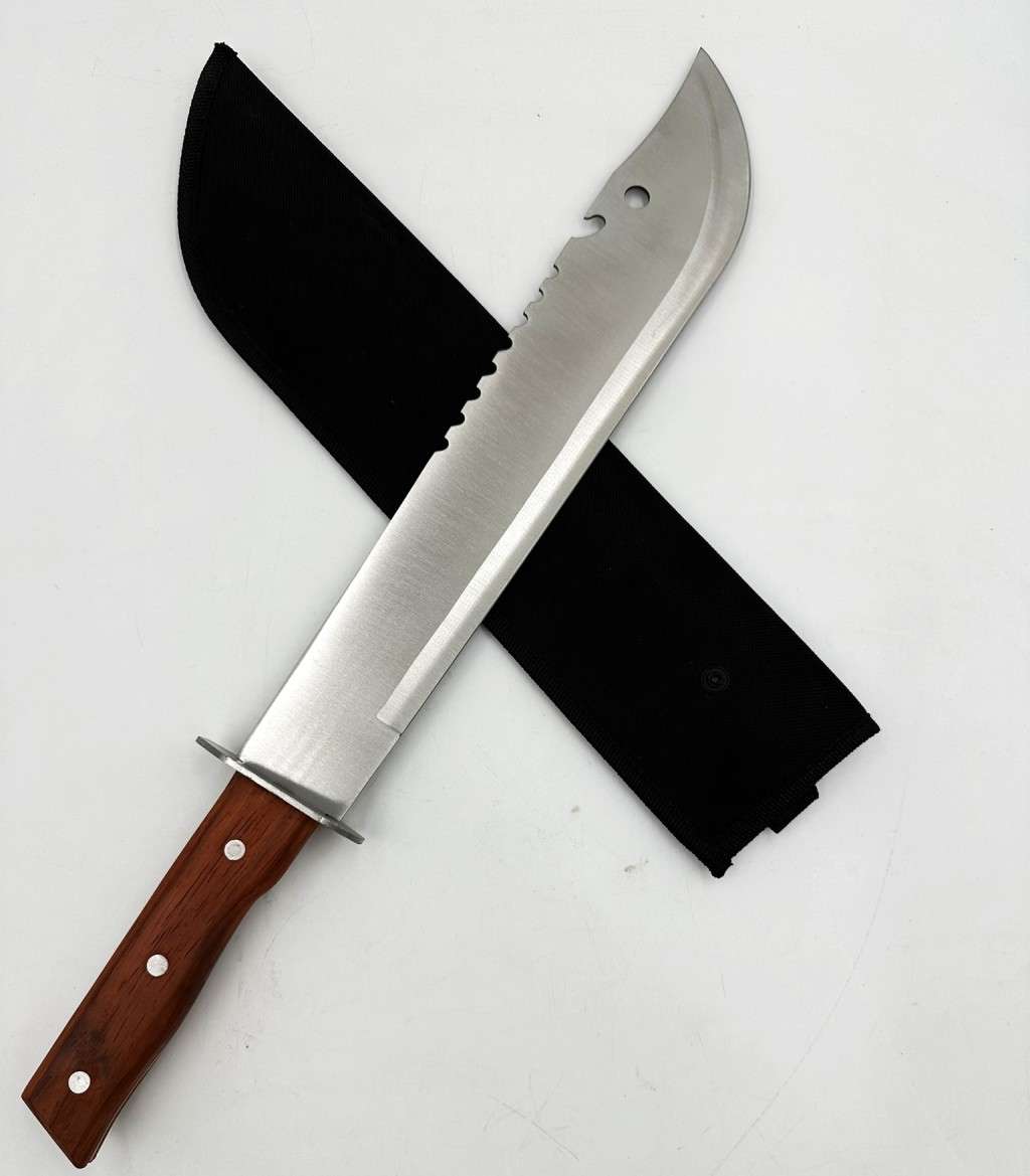 Hunting Knives - STAINLESS STEEL MACHETE 45cm WITH POUCH for sale in ...
