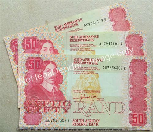 GPC de Kock - 3 X DE KOCK R50 NOTES AU SERIES - UNC - 1 BID FOR ALL was ...
